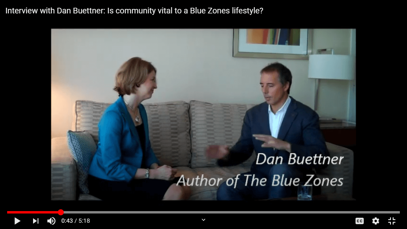 Blue Zones lifestyle: A Look at Community - Video Interview - Karen ...